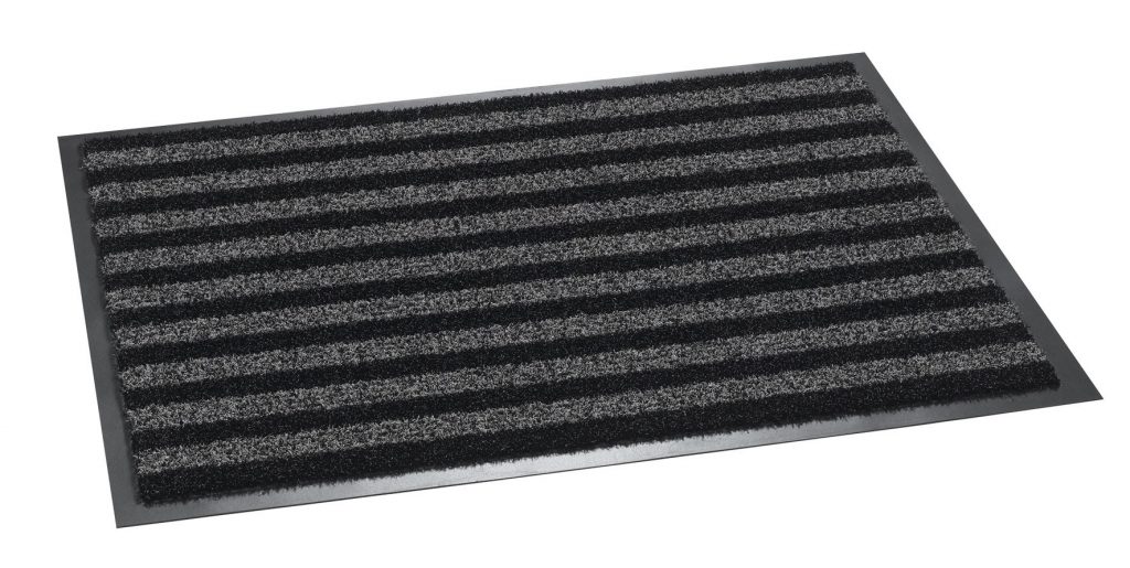 Broadway Indoor / Outdoor Scraper Grey / Black door mat 60 x 80cm ...
